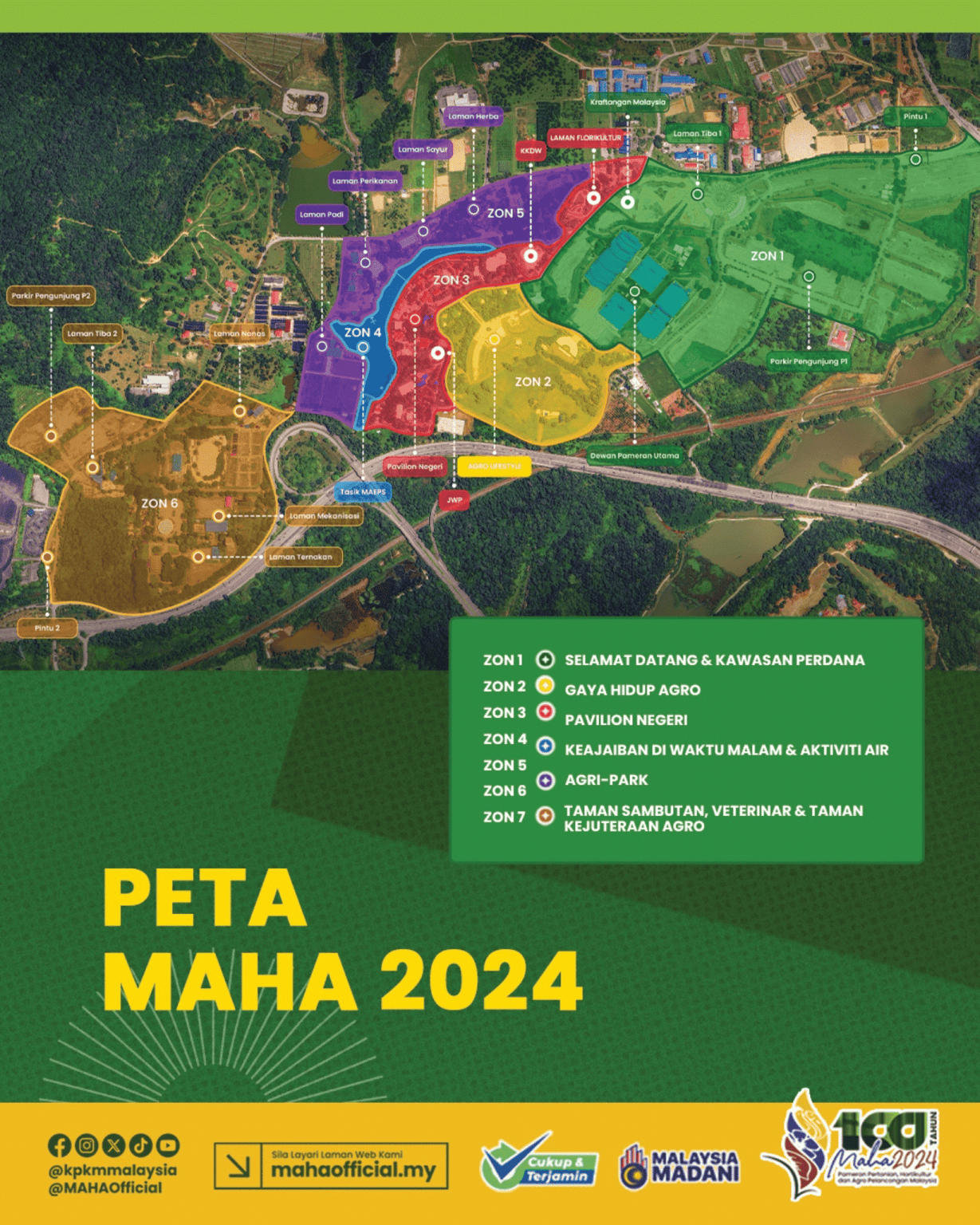 Wajib Ada Bila ke MAHA ! Peta MAHA 2024 Supaya Tidak Tersesat